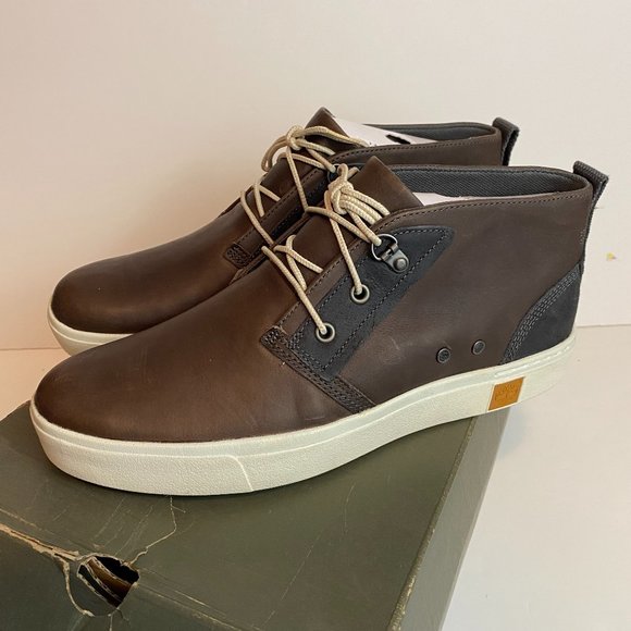 Timberland | Shoes | Timberland Men Boot Amherts 95 Leather Brown Lace ...
